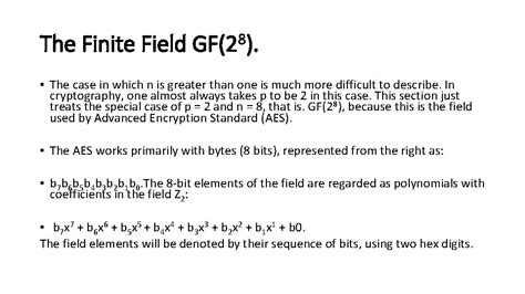 Aes Sbox How And Why Notes The General