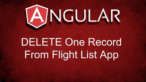 Angular DELETE One Item From List YouTube