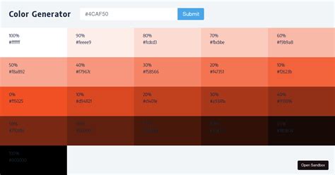 Colorpicker Codesandbox