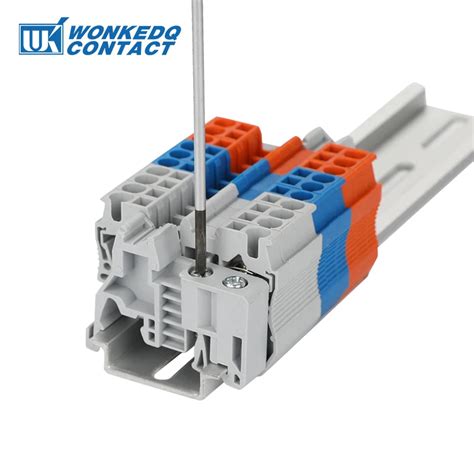 5pcs Udk 4 Mtk Knife Disconnect Screw Connect Termin 4mm² Cable Wire Connector Electrical Uk Din