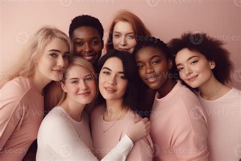Ai Generated Multicultural Women Posing Together Generate Ai 38130219