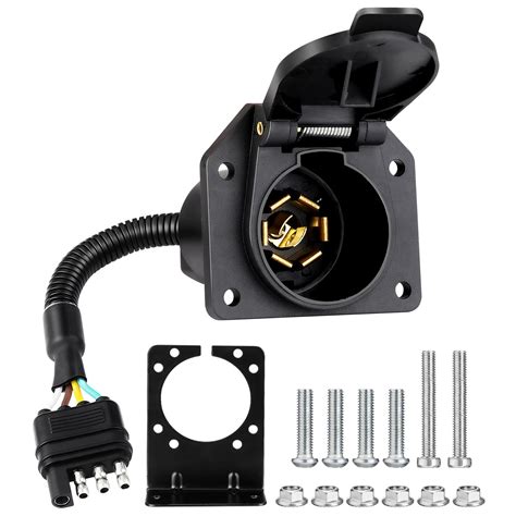 Isinflash 4 Pin To 7 Pin Adapter Trailer Light Adapter 4