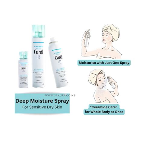 Kao Curel Deep Moisture Facial And Body Mist Spray 150g Sakura Nz