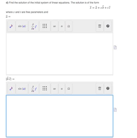Solved Consider The Following System Of Linear Equations Chegg