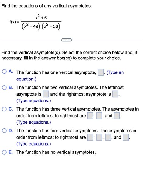 Solved For The Given Rational Function A Find The
