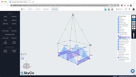 How To Design A Lifting Structure Using Cables Skyciv