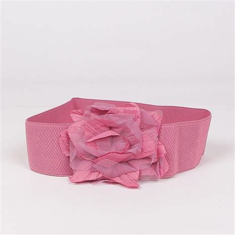 Ластичен дамски колан в цвят пепел от рози с цвете Кола Розы Цветы