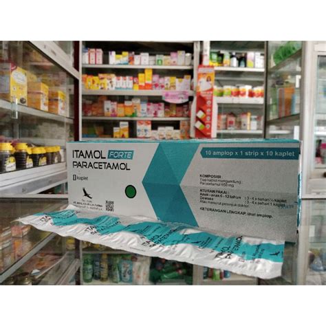 Jual Itamol Forte Paracetamol 1 Strip 10 Tablet Ed 22027 Shopee