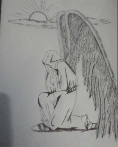 Dibujos A Lapiz De Angeles Anime