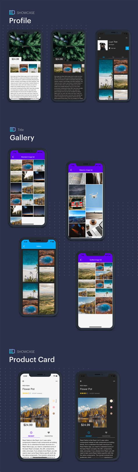 Reactxs Uikit For Material Design 20 By React Native