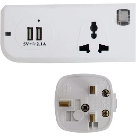 Rexton 4 Way Extension Socket 4way With USB RES45 U 5 Metre Cable Mepkart Com