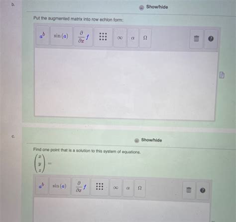 Solved Format Enter Your Solution As A Matrix Or A Column Chegg Com