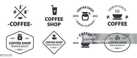 커피 로고 카페 스탬프 뜨거운 음료 라벨 서클 컵 바리스타 머그잔 가게 빈티지 씰 엠블럼 레트로 카페테리아 익스프레스 테이크 아웃 음료 로고 타입 템플릿입니다 벡터 디자인