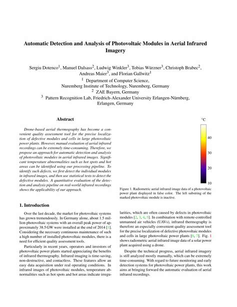 Pdf Automatic Detection And Analysis Of Photovoltaic Modules In