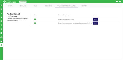 Configurations Apache Streampipes