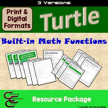 Using Turtle S Built In Math Functions Version Resource Package