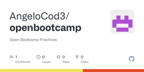 GitHub AngeloCod Openbootcamp Open Bootcamp Practices