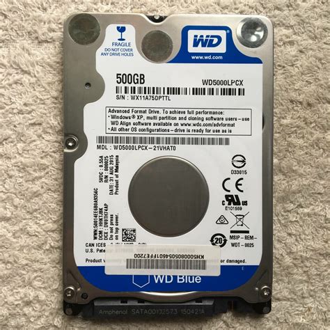 HDD 2.5" SATA Western Digital Blue 500 GB | Shopee Thailand