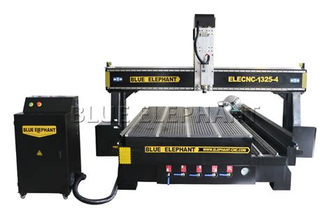 Fully Functional 4 Axis Cnc Router With Rotary Device Blue Elephant Cnc Machinery