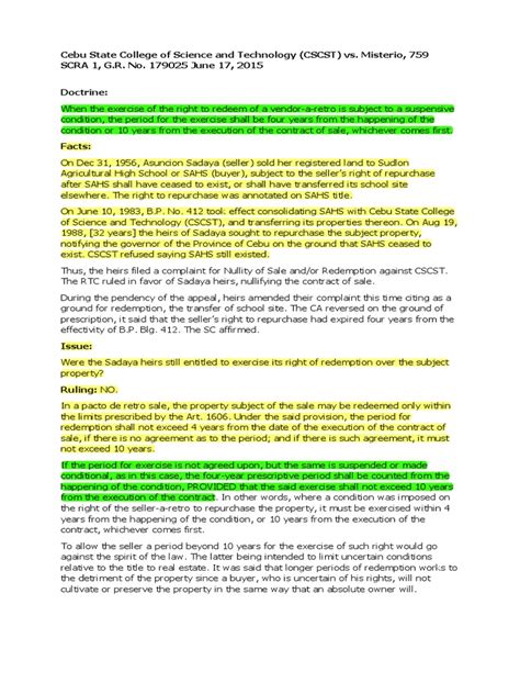 1cscst Vs Misterio 759 Scra 1 Pdf Common Law Justice