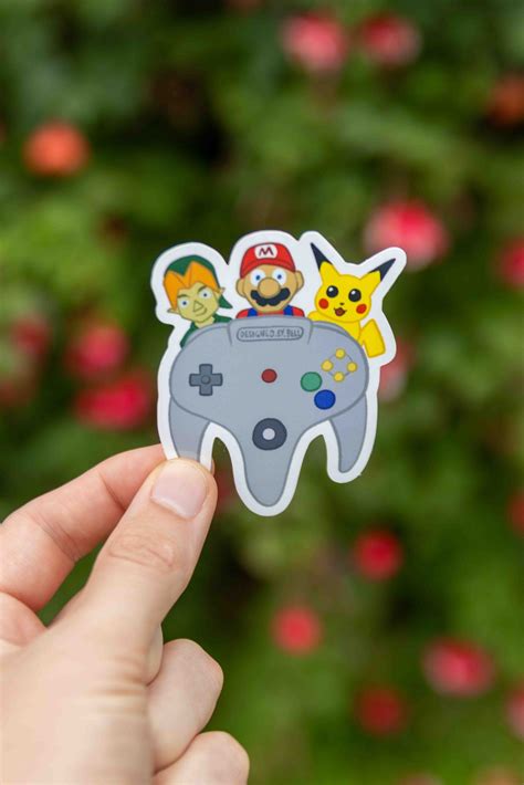 N64 Controller Sticker Designedbybell