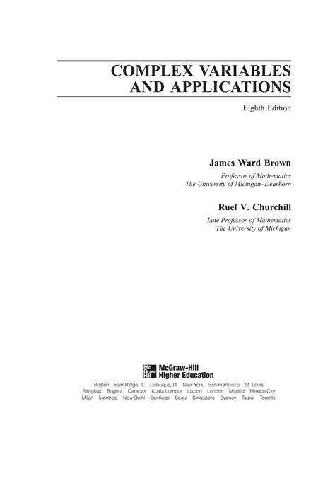 Complex Analysis Best Book For Solving Questionspdf