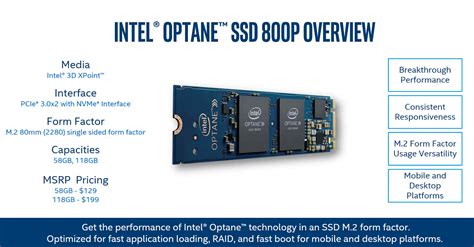Intel Launches New Optane 800P M 2 SSDs For Consumer Systems Extremetech