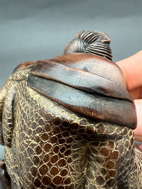 Wood Carving A Massive Wood Carving Vintage Hand Carved Boxwood Erotic Figure Very Rare