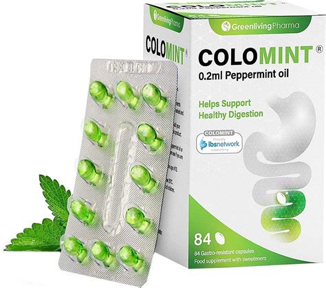 Peppermint Oil Capsules By Colomint 84 Capsules 02ml Each Enteric