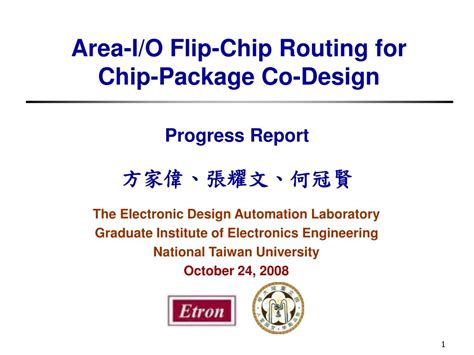 Ppt Area Io Flip Chip Routing For Chip Package Co Design Powerpoint Presentation Id4253144