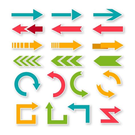 Premium Vector Flat Design Arrow Collectin