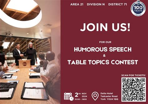 Humorous Speech And Table Topics Contest Toastmasters Uk North And Ireland