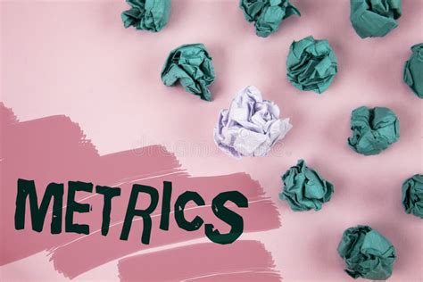 Handwriting Text Metrics Concept Meaning Method Of Measuring Something