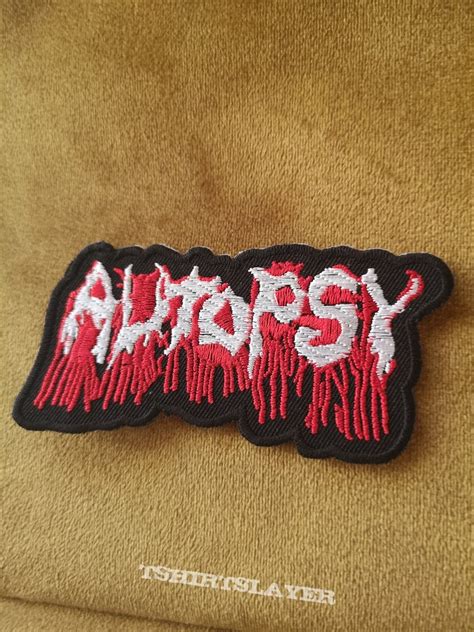 Autopsy Logo Embroidered Shaped Patch Tshirtslayer Tshirt And