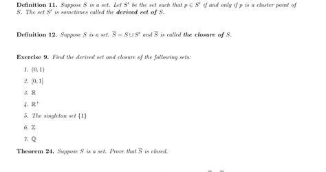 Solved Definition 11 Suppose S Is A Set Let S Be The Set Chegg Com