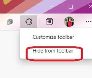 How To Remove Extensions Menu Button From Edge Toolbar