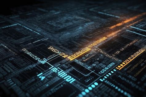 premium photo digital transformation concept system engineering binary code programming