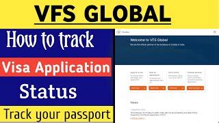 How To Track Vfs Global Visa Application Status Online How To Track Your Passport Vloge By