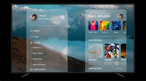 28 How To Make Glass Morphism Design Music App Figma Tutorial