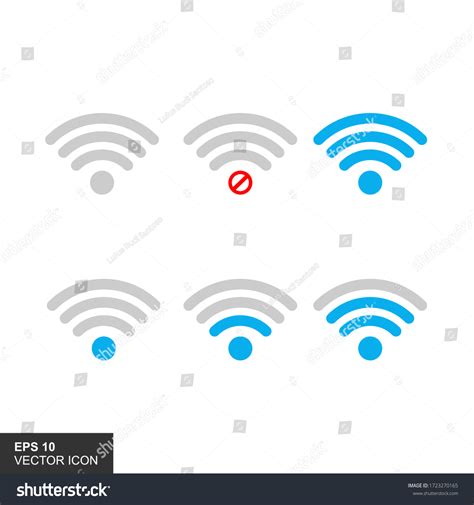 Mobile Signal Strength Indicator Template Wifi Stock Vector Royalty Free 1723270165 Shutterstock