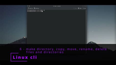 linux cli 6 🐧 make directory copy move rename delete files and directories youtube