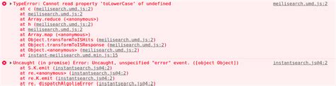 Typeerror Cannot Read Property Tolowercase Of Undefined · Issue 404 · Meilisearch