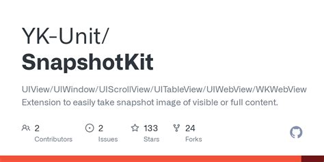 Github Yk Unitsnapshotkit Uiviewuiwindowuiscrollviewuitableviewuiwebviewwkwebview
