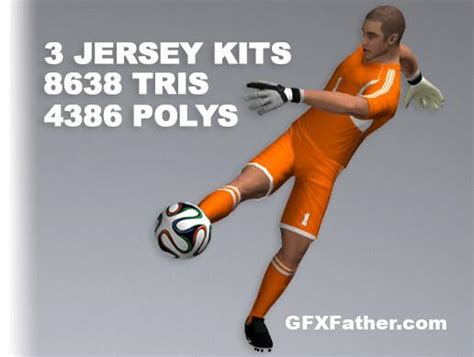 Unity Asset Goalkeeper Player 8638 Tris V1 0 Gfxfather