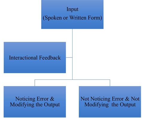 input interactional feedback and output stages the