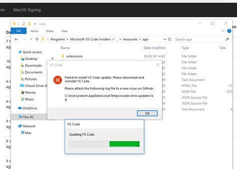 update fails and leaves a wreck when update folder is open in explorer