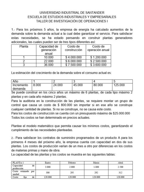 Cediazbo Programación Lineal Pdf Presupuesto Inventario