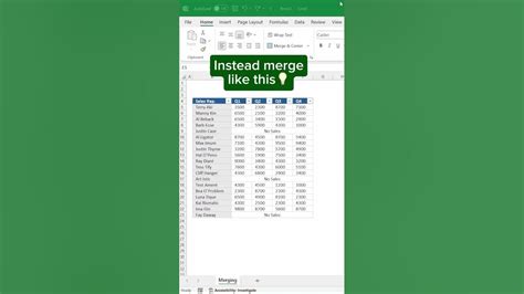 how to merge cells 💡 excel exceltips exceltricks exceltutorial