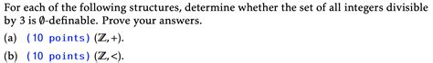 For Each Of The Following Structures Determine Chegg
