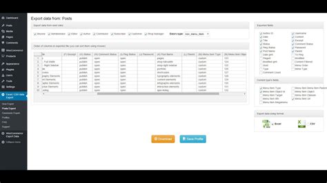 Export Wordpress Data To Excel Or Csv File V2 0 3 Youtube